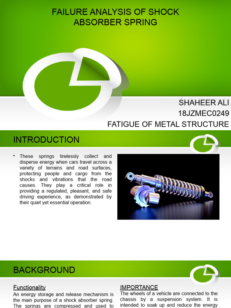 Failure Analysis of Shock Absorber Spring | PDF | Fatigue (Material) | Road