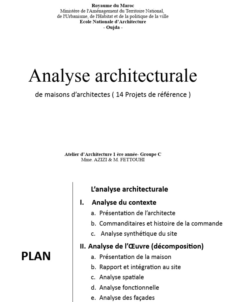Analyse Architecturale D'une Œuvre | PDF