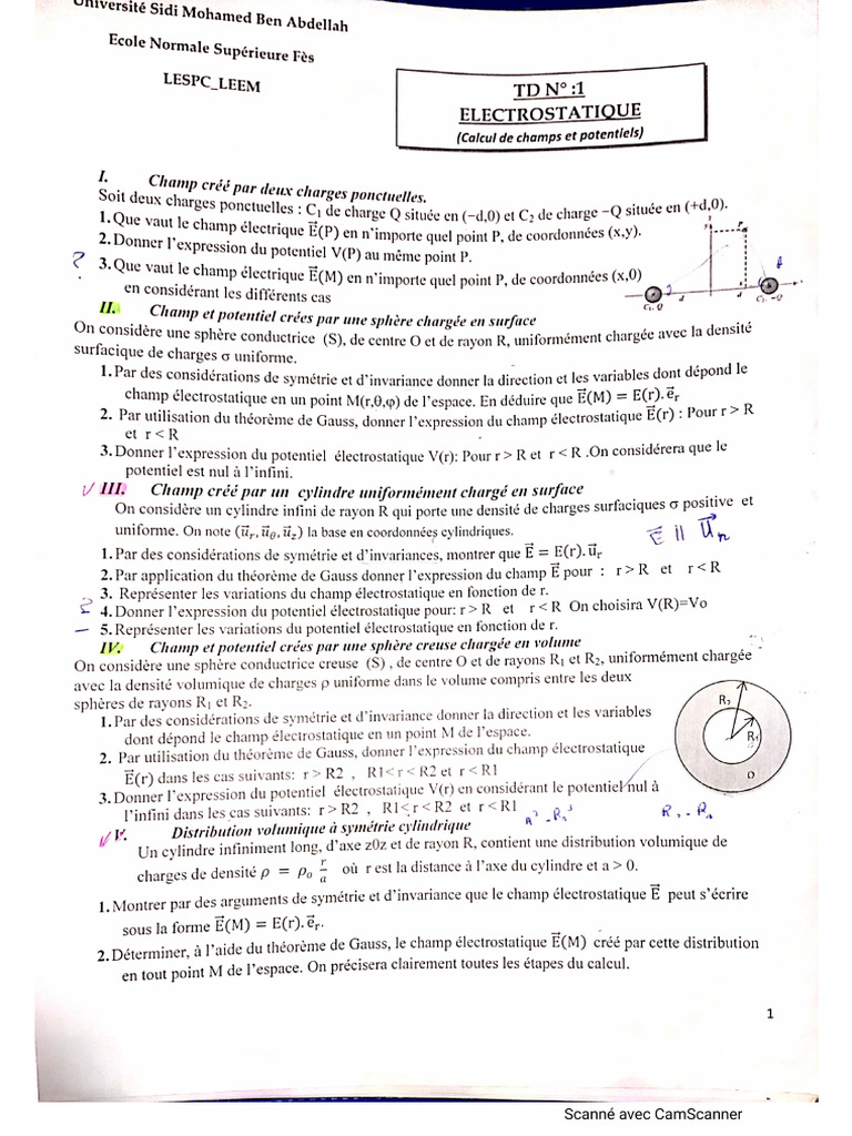 électrostatique & magnétostatique | PDF