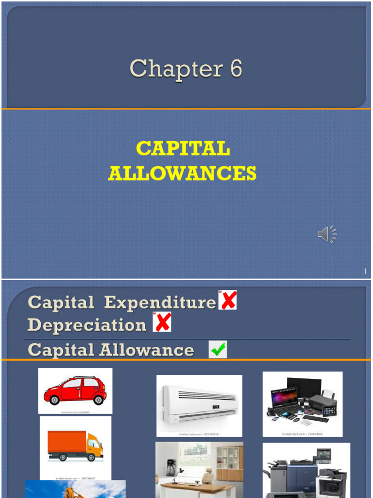 Chapter 6 Capital Allowance A231 | PDF | Expense | Economies