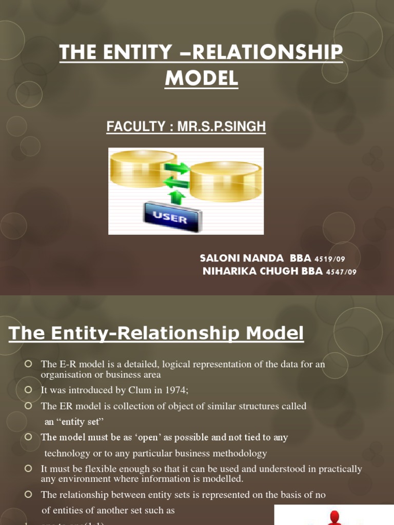 The Entity-Relationship Model | PDF | Information Retrieval | Databases