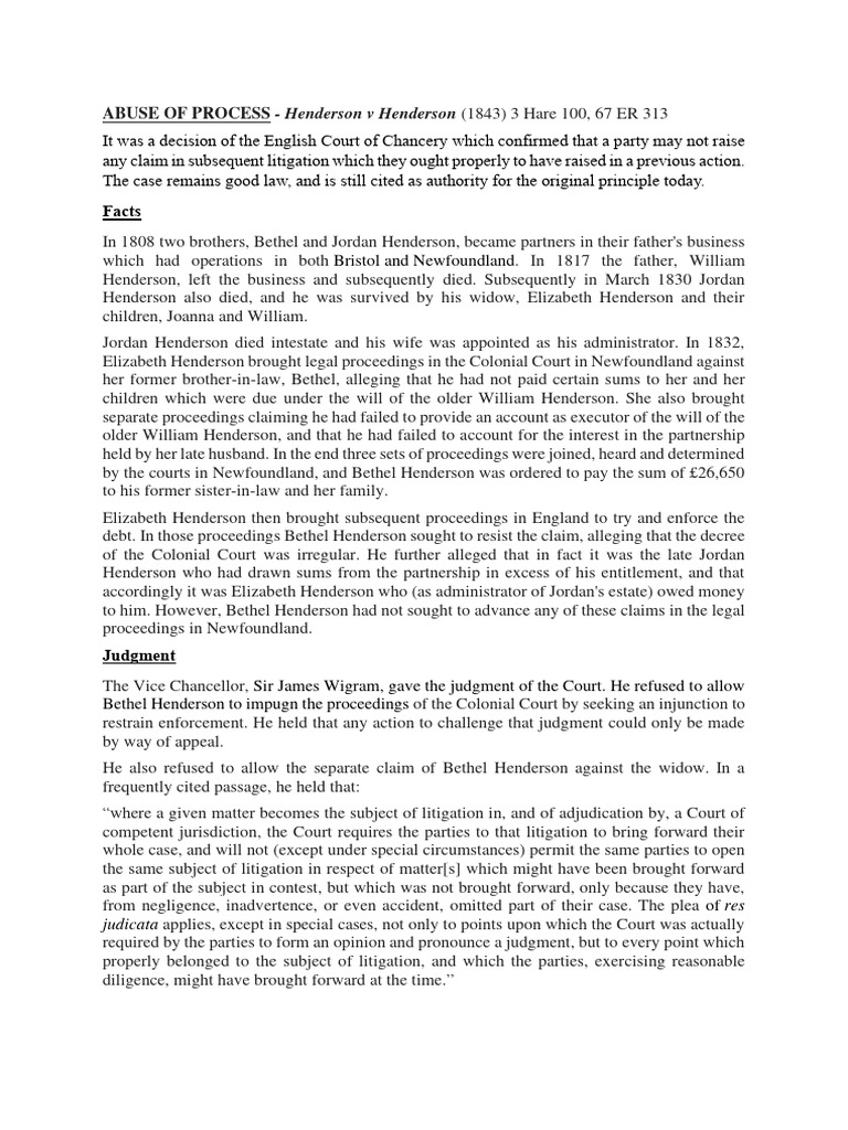 Abuse of Process | PDF | Government | Private Law