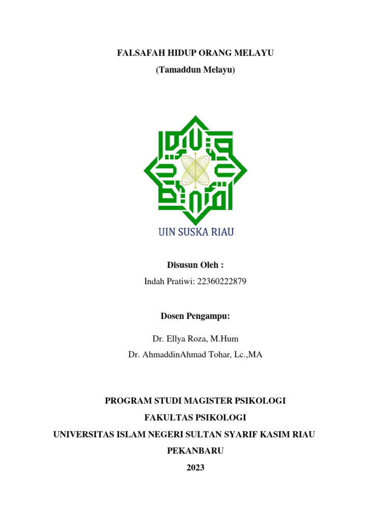 Falsafah Hidup Orang Melayu | PDF