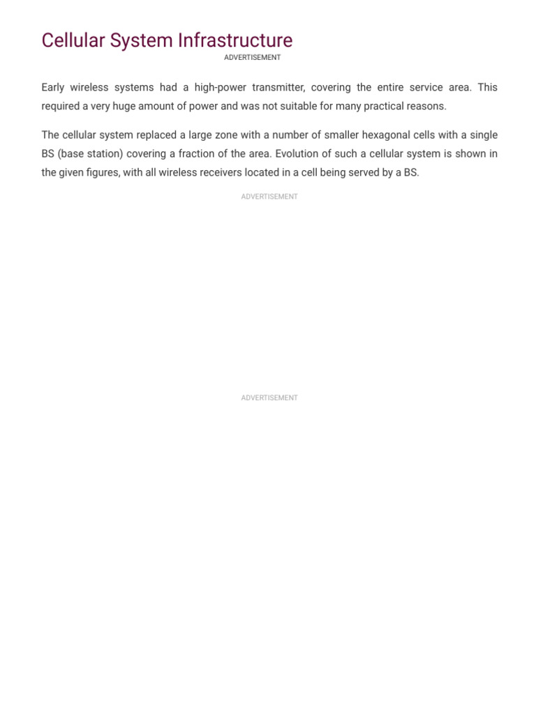 Cellular System | PDF | Cellular Network | Computer Engineering Cellular System | PDF | Cellular Network | Computer Engineering