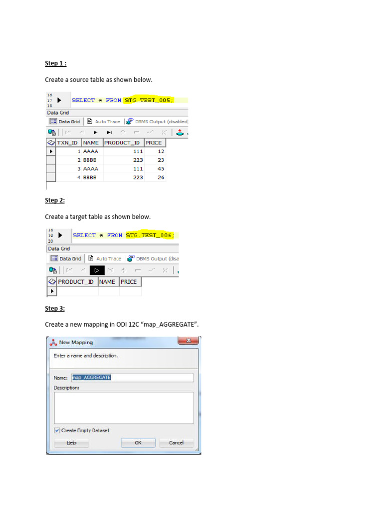 ODI 12c - Component - Aggregate | PDF | Computers | Technology ...