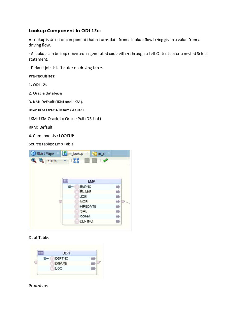 ODI 12c - Component - Lookup | PDF | Teaching Methods & Materials ...