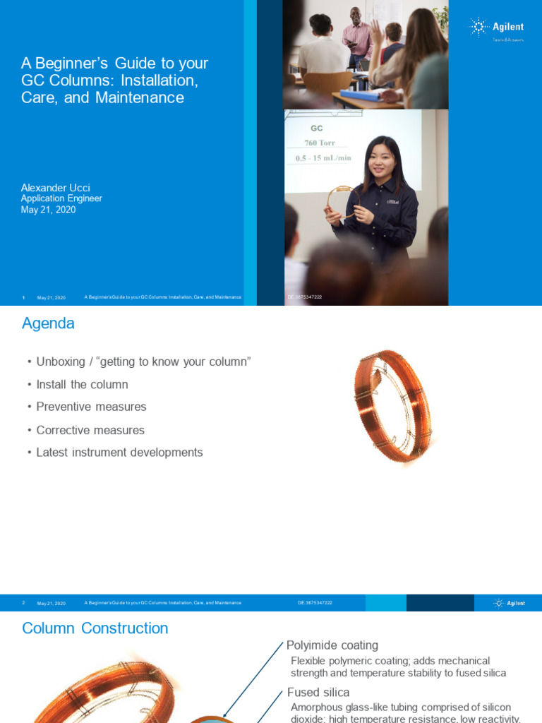 Beginners Guide To Your GC Columns Installation Care Maintenance ...