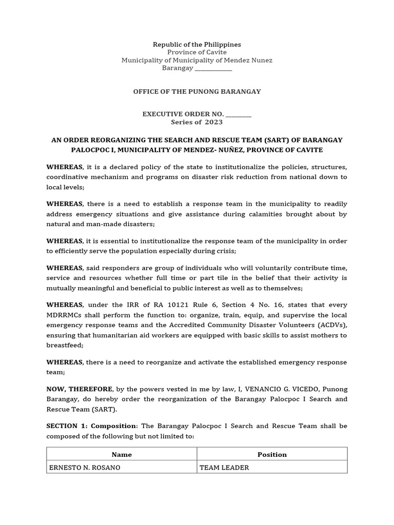 Search and Rescue Team | PDF | Public Safety | Government