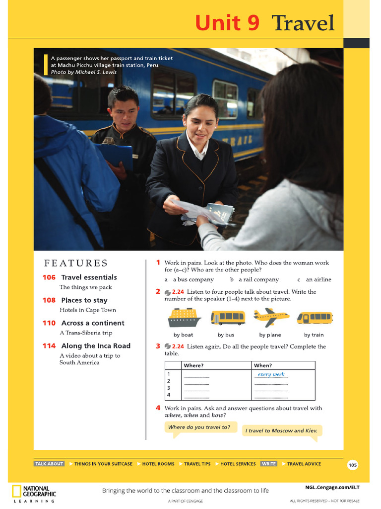 Unit 9 - Travel | PDF