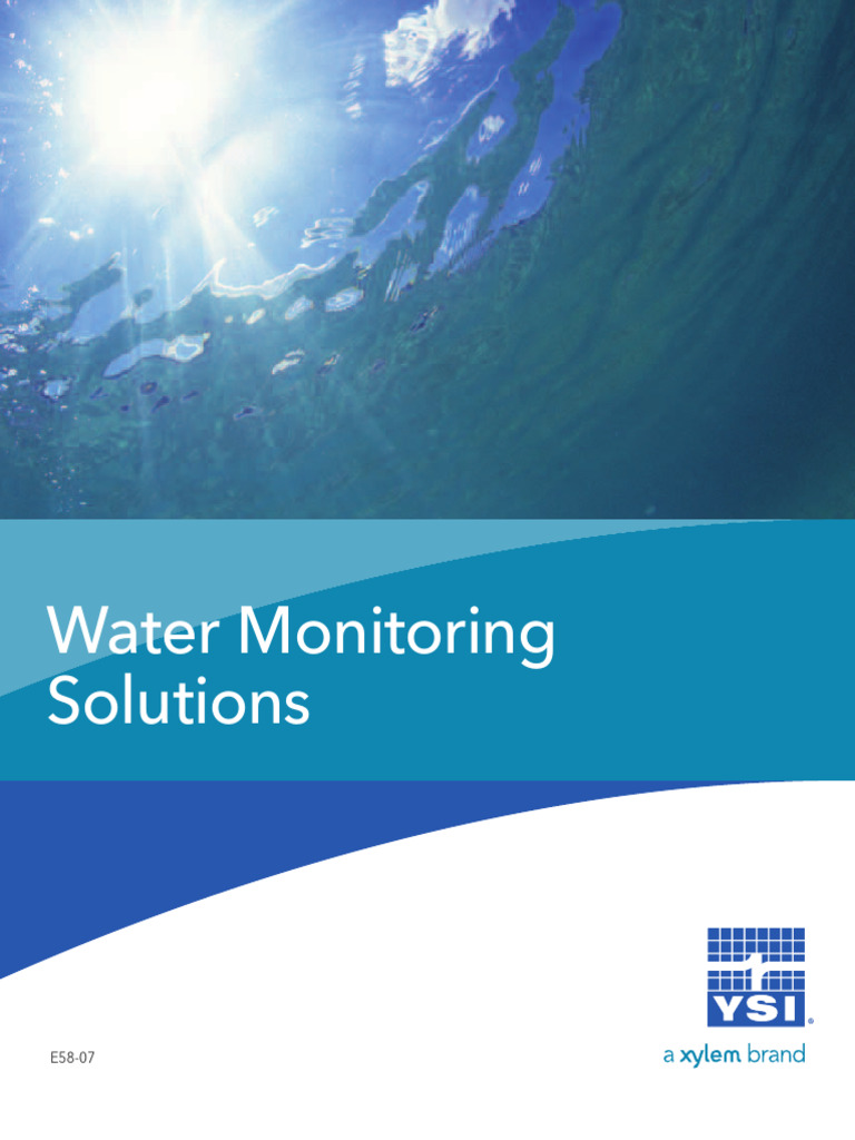 E58 Water Monitoring Solutions - Xylem | PDF | Water | Salinity