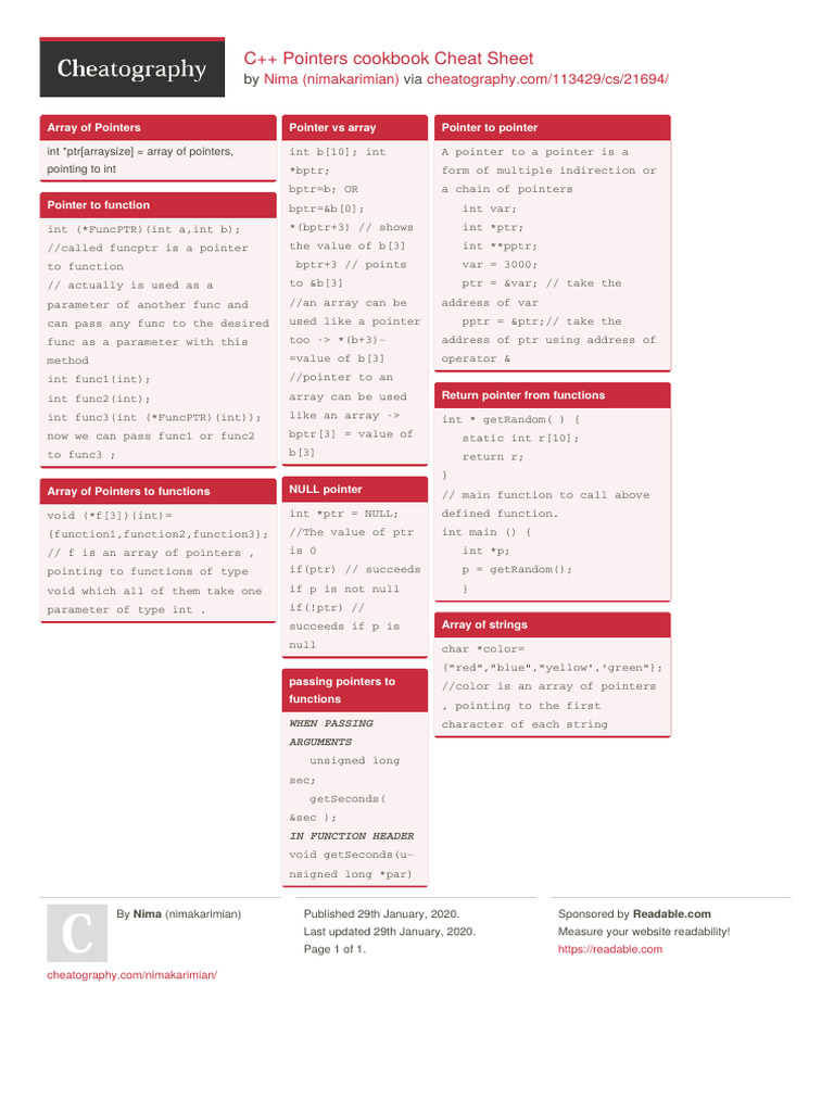 Nimakarimian - C Pointers Cookbook | PDF | Pointer (Computer ... Nimakarimian - C Pointers Cookbook | PDF | Pointer (Computer ...