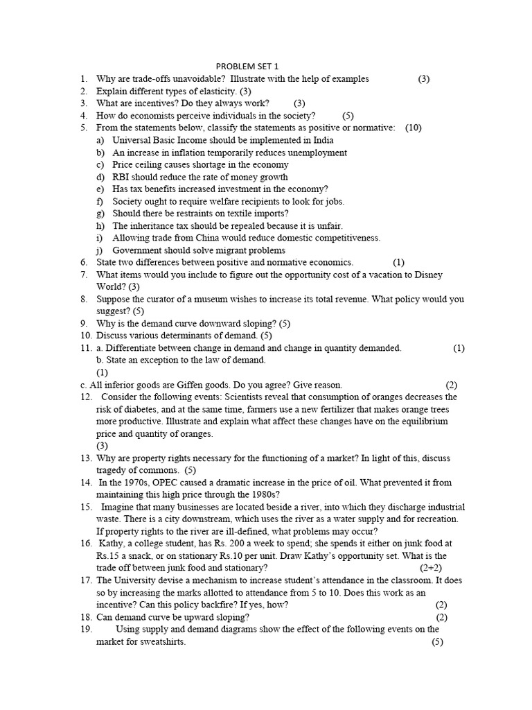 Practice Question Set 1 | PDF | Demand | Microeconomics Practice Question Set 1 | PDF | Demand | Microeconomics