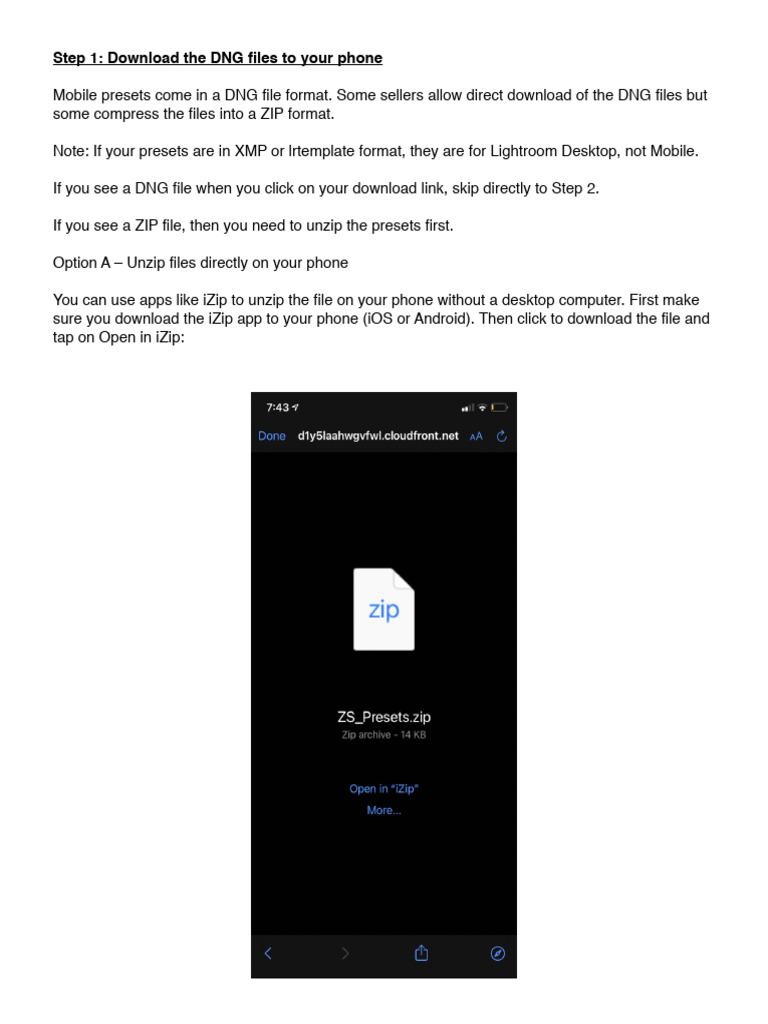 Install Presets On Phone | PDF | Mobile App | Zip (File Format)