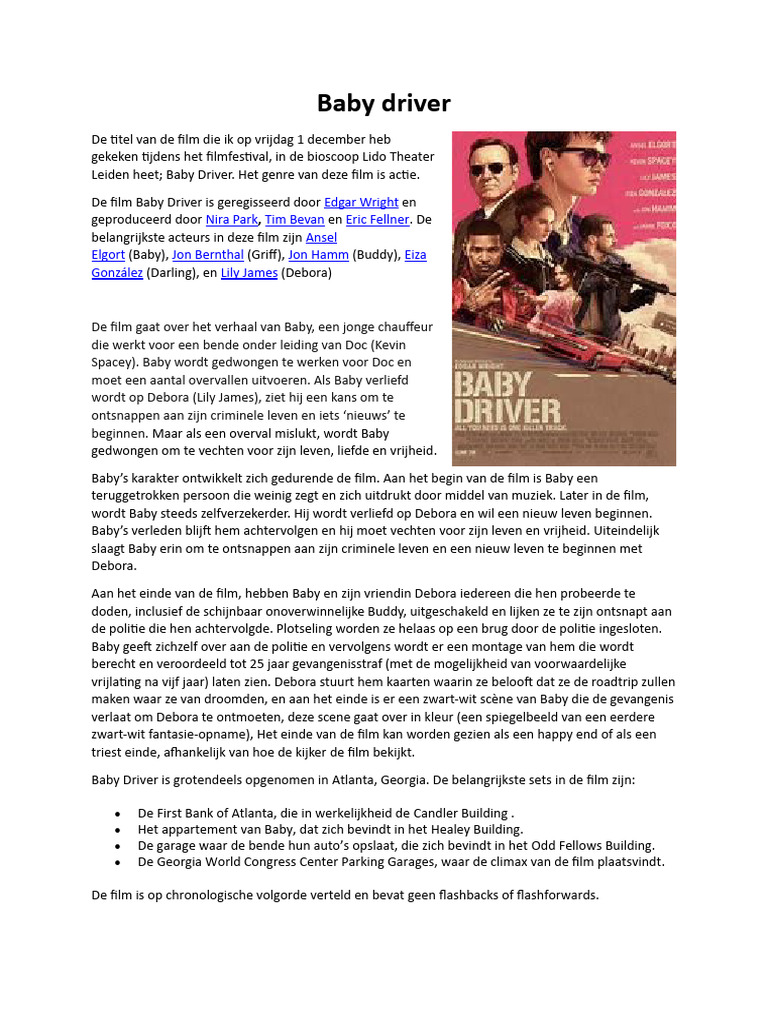 Baby Driver | PDF