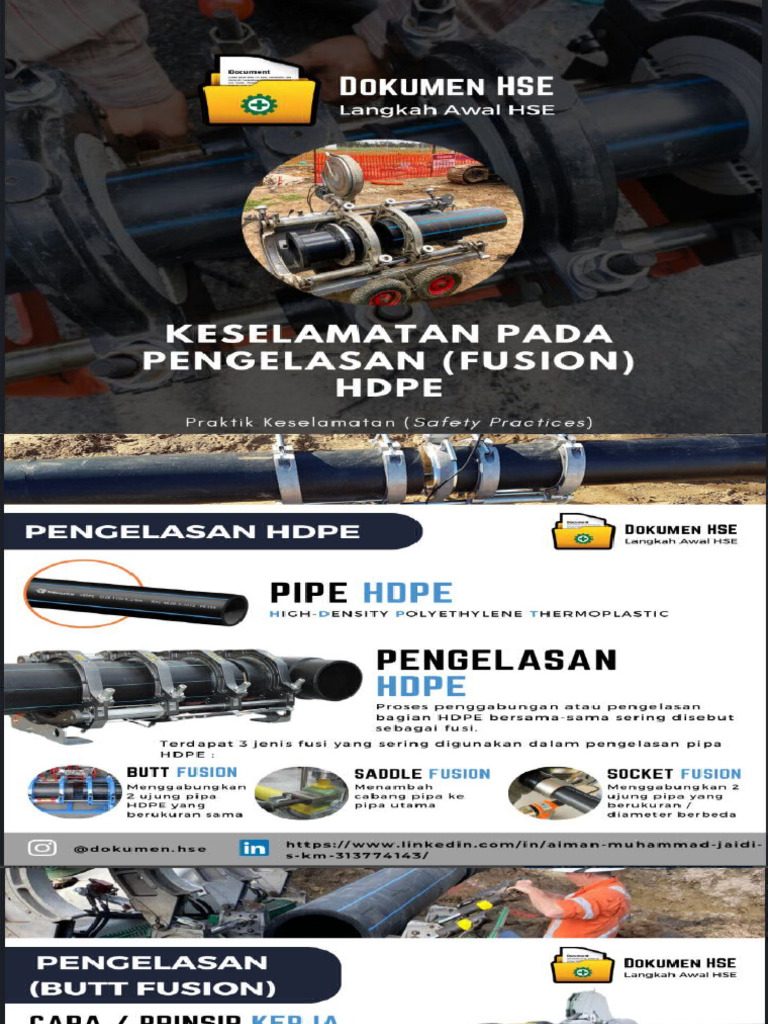 Presentation Pengelasan HDPE | PDF