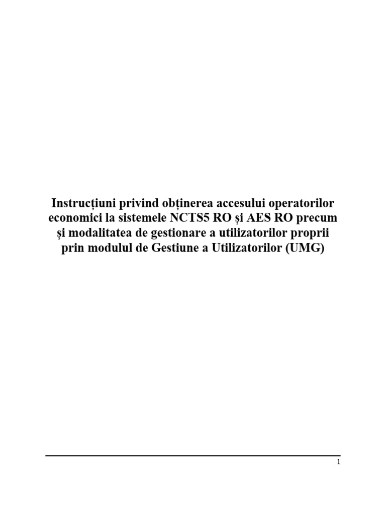 Instructiuni UMG | PDF