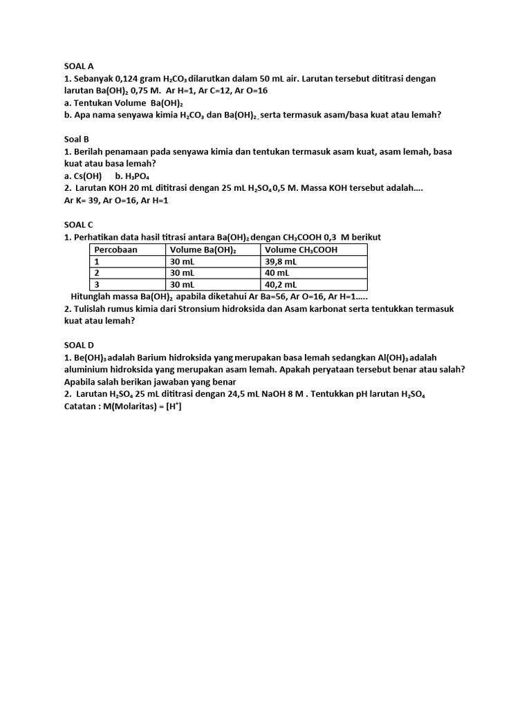 Ulangan Titrasi | PDF