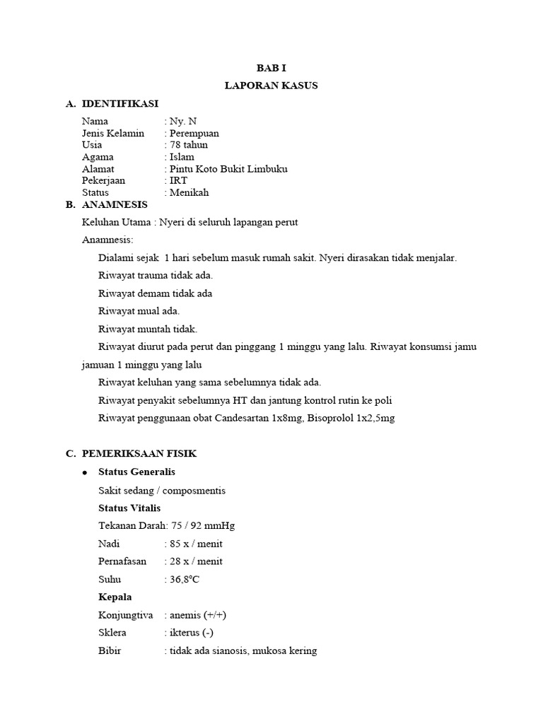 Soap Perforasi Gster Didi | PDF