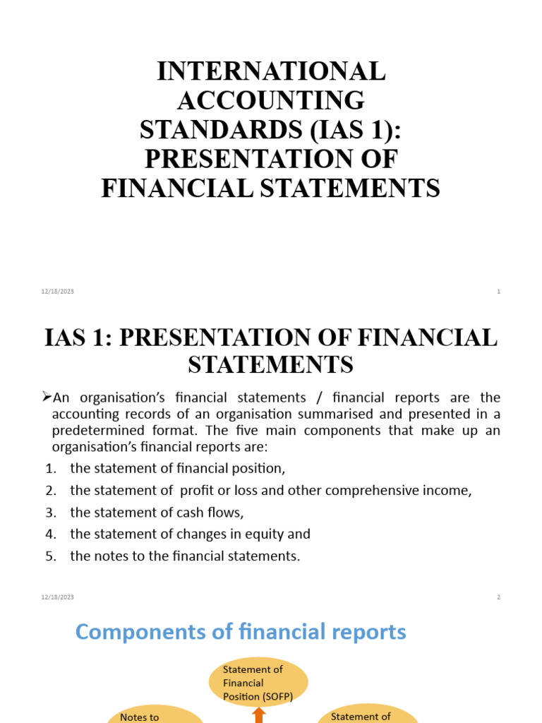 Ias 1 | PDF | Income | Income Statement