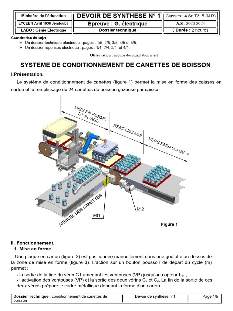 Système de conditionnement canettes | PDF | Équipement | Biens manufacturés