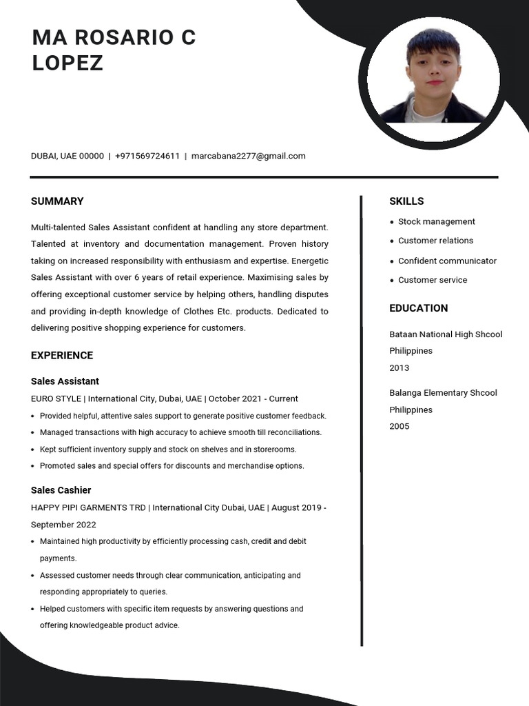 Mar CV | PDF | Business Economics | Service Industries