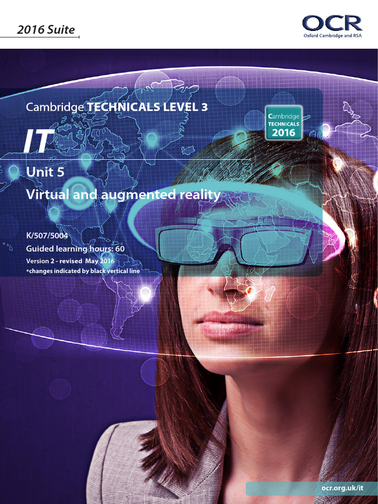 Unit 5 Virtual and Augmented Reality | PDF | Virtual Reality | Augmented Reality