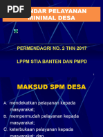 Permendagri - No. 2 - TH - 2017 - SPM Desa | PDF