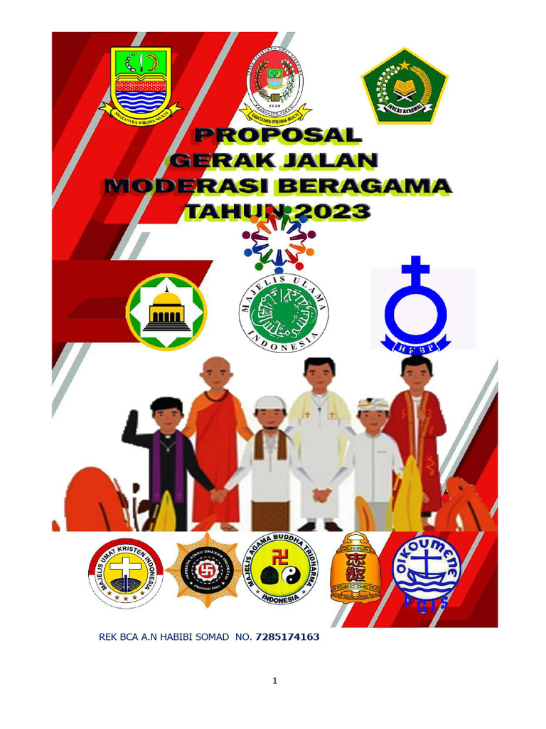 HKBP Proposal Gerak Jalan Moderasi Toleransi 2023 | PDF