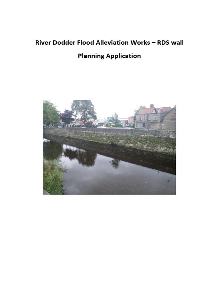 River Dodder Flood Alleviation Works - RDS Wall Planning Application ...