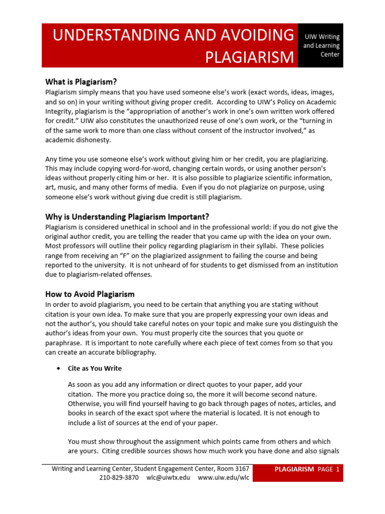 Plagiarism | PDF | Plagiarism | Citation