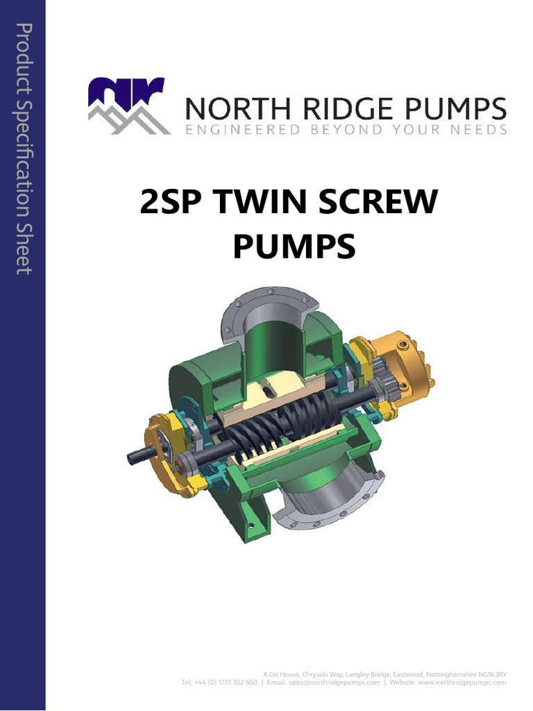 2SP Series Twin Screw Pump English | PDF | Pump | Bearing (Mechanical)