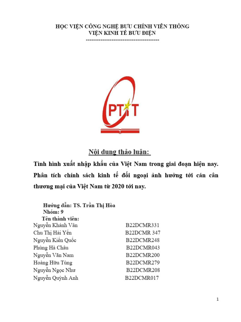 BTTL Nhóm 9 KTVM | PDF