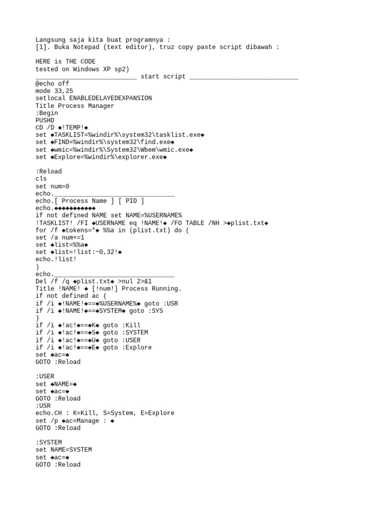 Tutor Program For XP 2 Taskkill | PDF | Computer Programming | Software Engineering