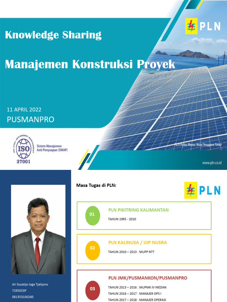 Knowledge Sharing PJB-2 | PDF | Teknologi & Rekayasa