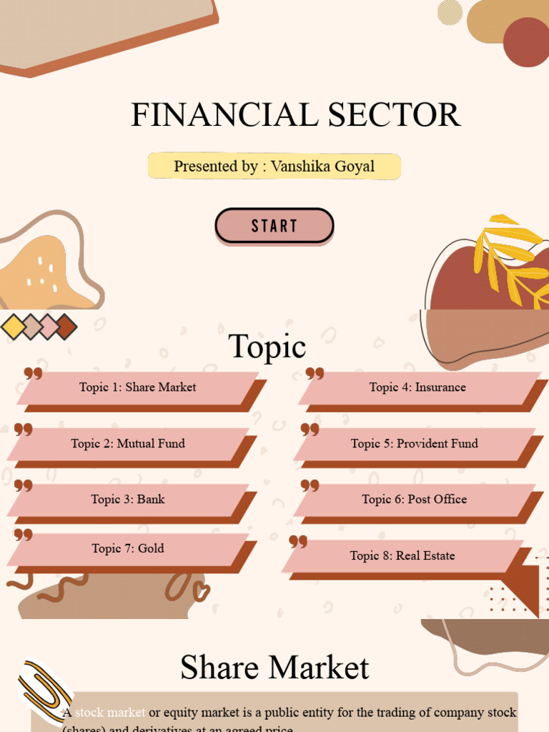 Financial Sector Overview and Insights | PDF | Investment Fund | Stocks