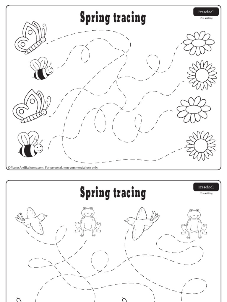 Spring Tracing Lines | PDF