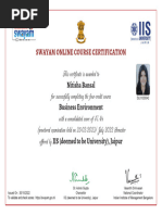 MBA - Sample Certificate | PDF