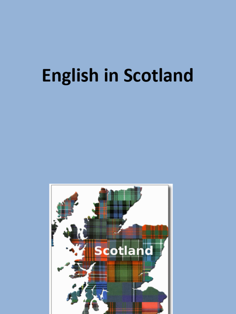 English in Scotland | PDF