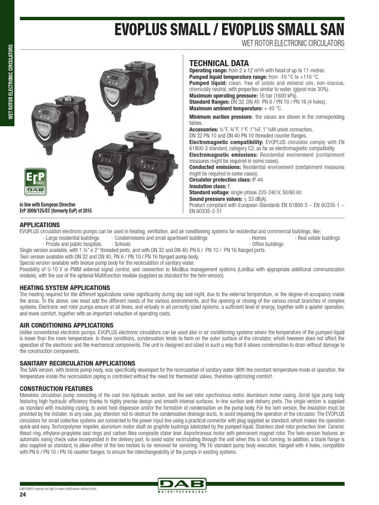 Evoplus Small - Evoplus Small San - Eng | PDF