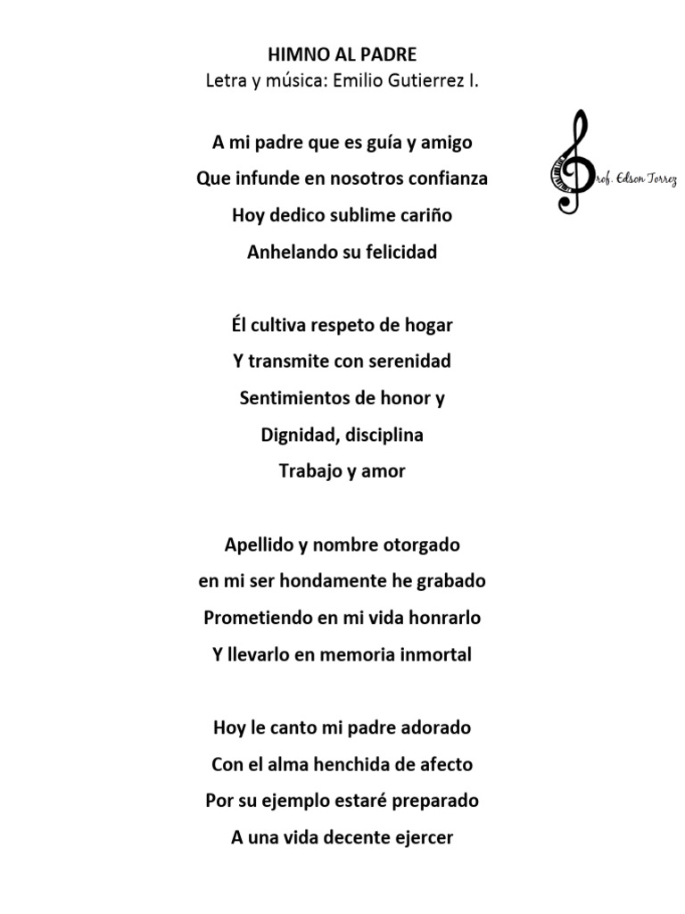 Himno Al Padre Letra | PDF
