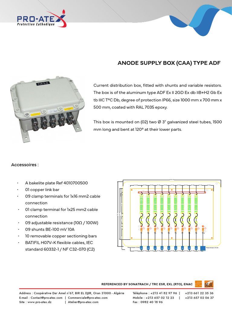 CAA - ADF - Coffret D'alimentation D'anodes Type ADF EN | PDF ...