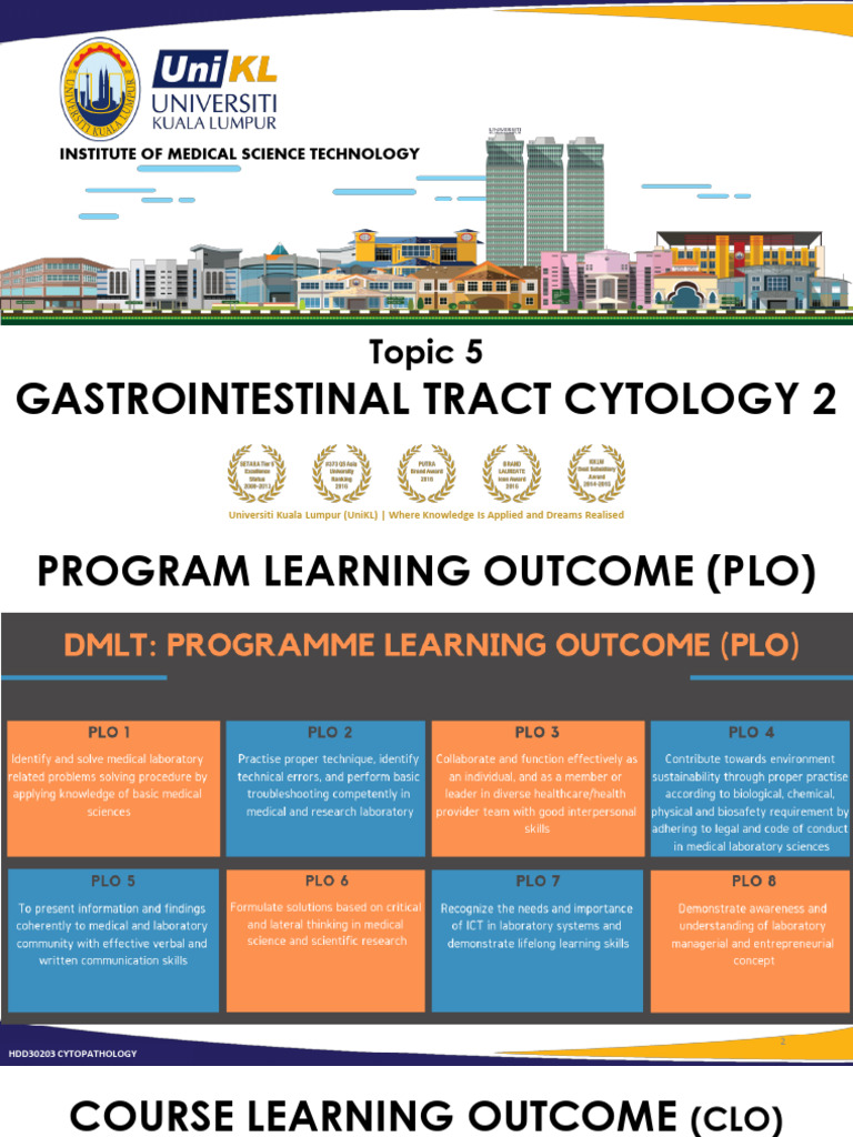 Topic 5 Gastrointestinal Tract | PDF | Cytopathology | Esophagus