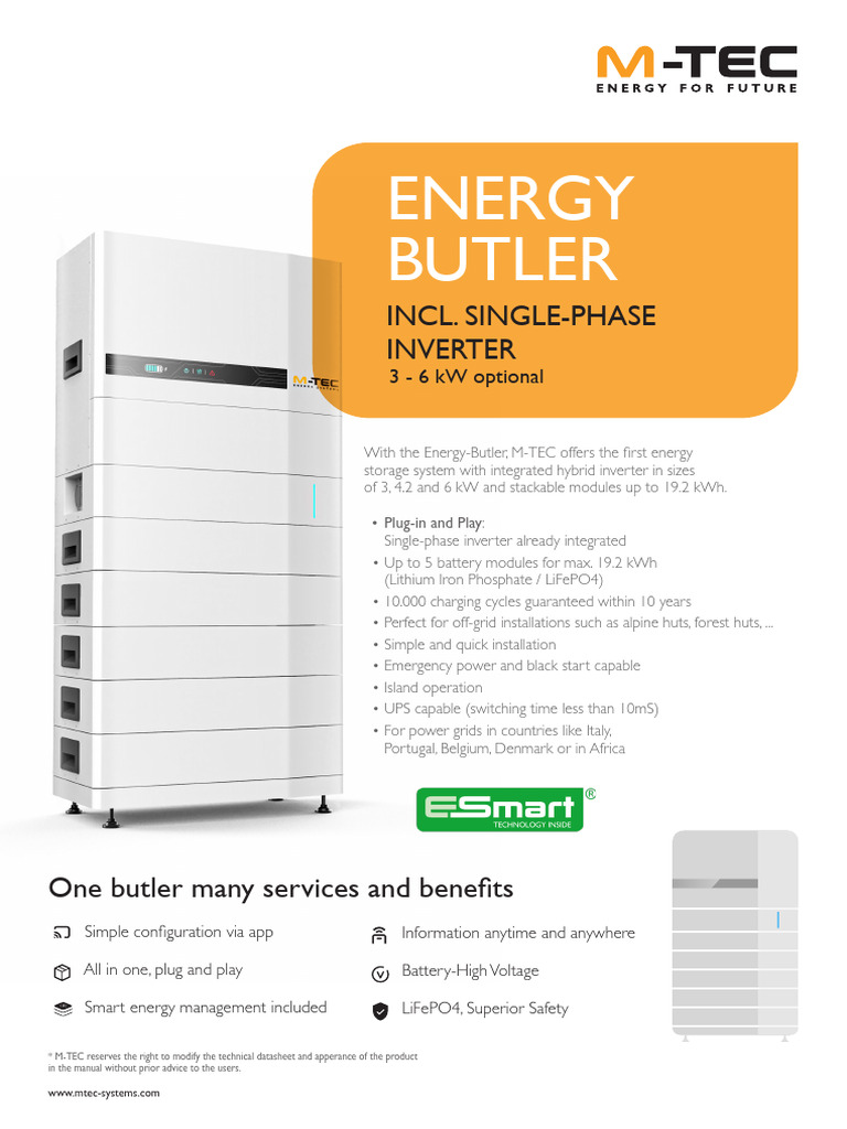 M-TEC Single-Phase Energy-Butler 062023 WEB | PDF | Power Supply ...