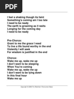 Stand Up: Lyrics and Message of Unity | PDF