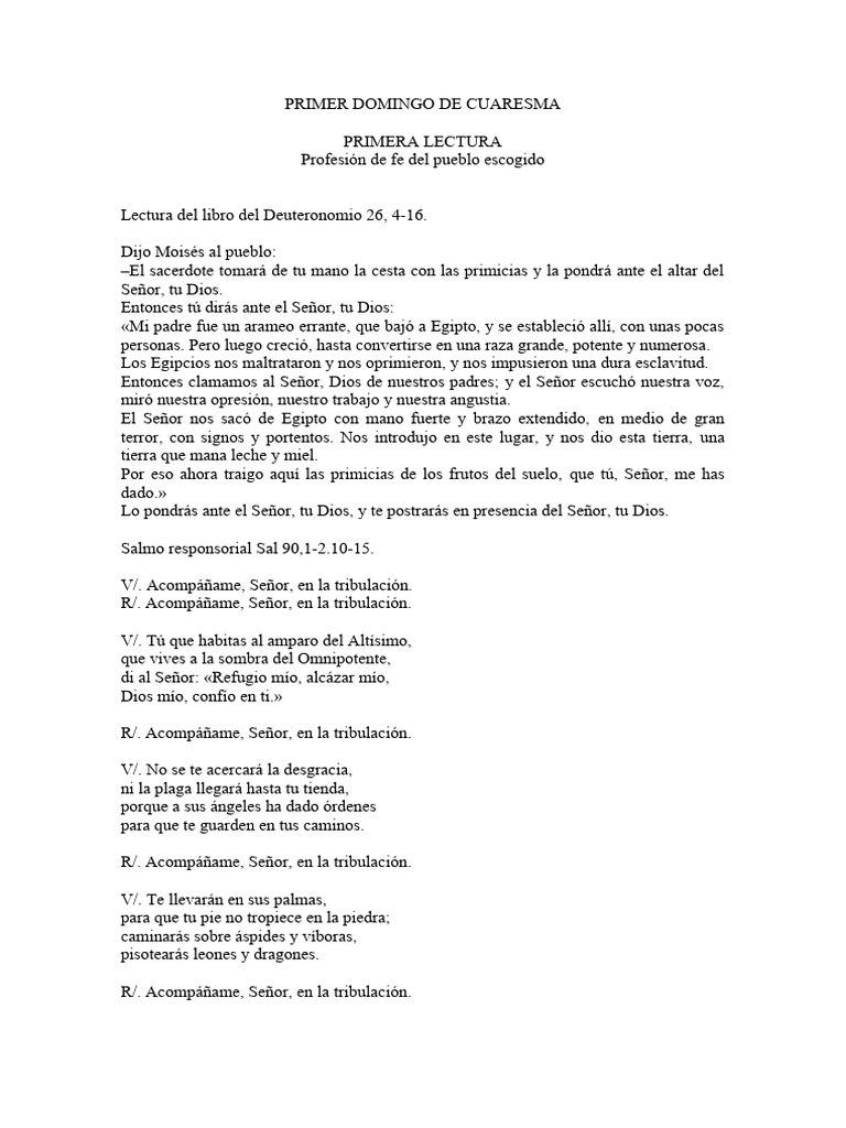 I Cuaresma | PDF | Jesús | Creencia religiosa y doctrina