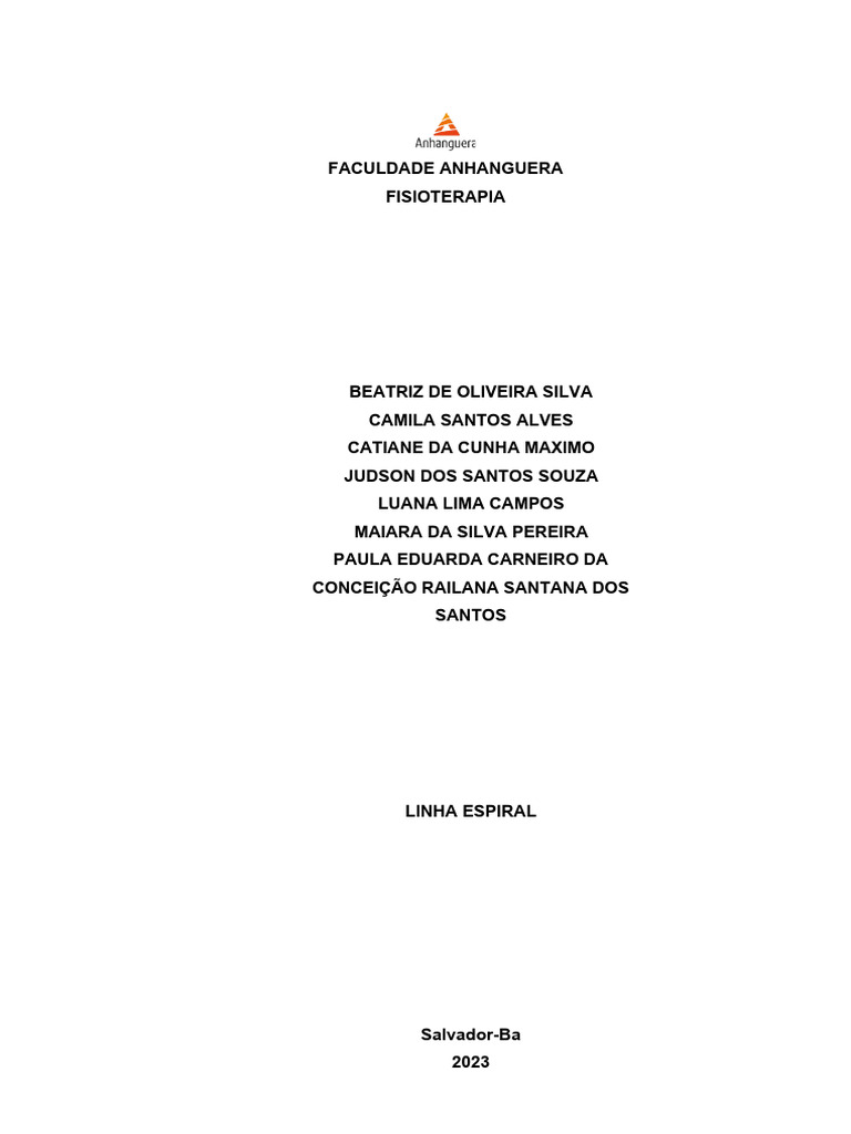 Funções da Linha Espiral no Corpo | PDF | Coluna vertebral | Pélvis