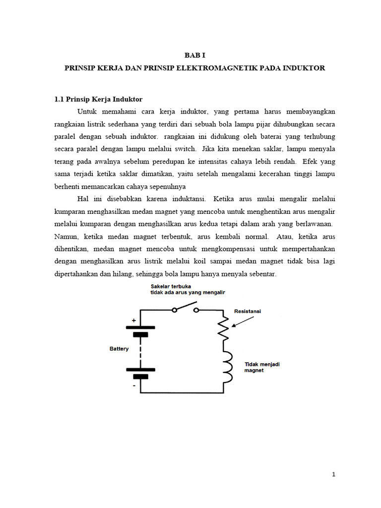Prinsip Kerja Dan Prinsip Elektromagnetik Pada Induktor | PDF | Metode & Bahan Ajar | Sains ...