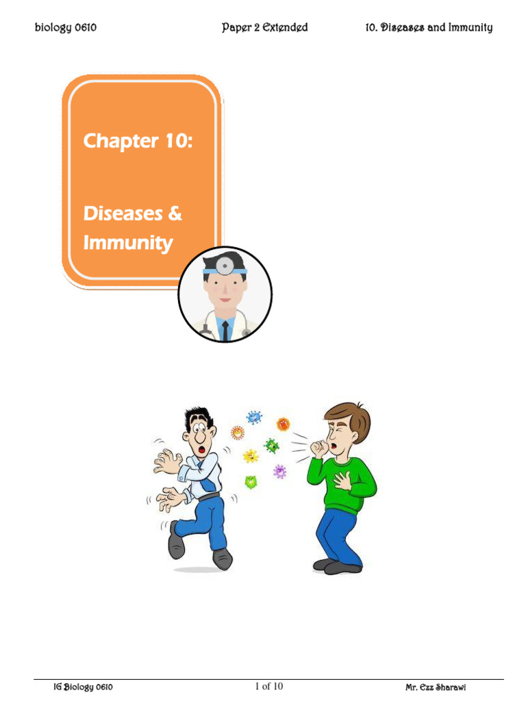 Biology 0610 Paper 2 Extended 10. Diseases and Immunity: IG Biology 0610 Mr. Ezz Sharawi | PDF ...