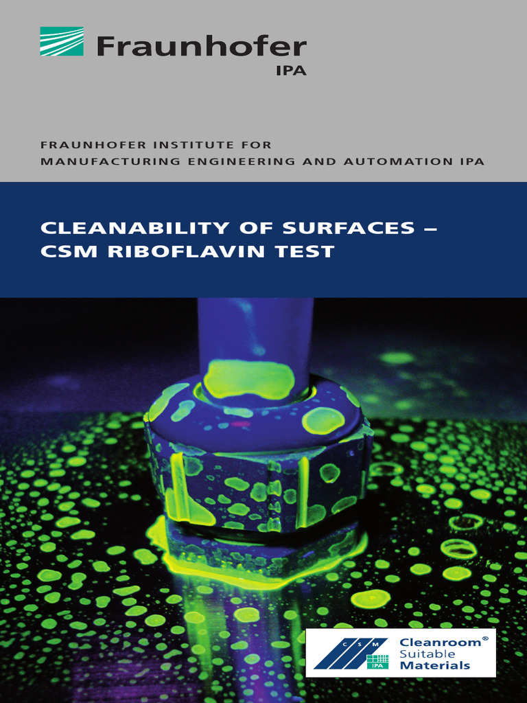 Assessing Surface Cleanability with Riboflavin | PDF | Fluorescence ...
