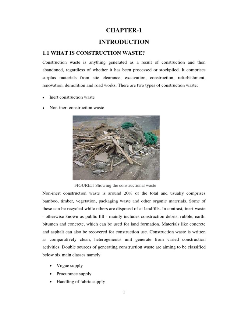 Minor Project Part 2 PDF | PDF | Concrete | Waste
